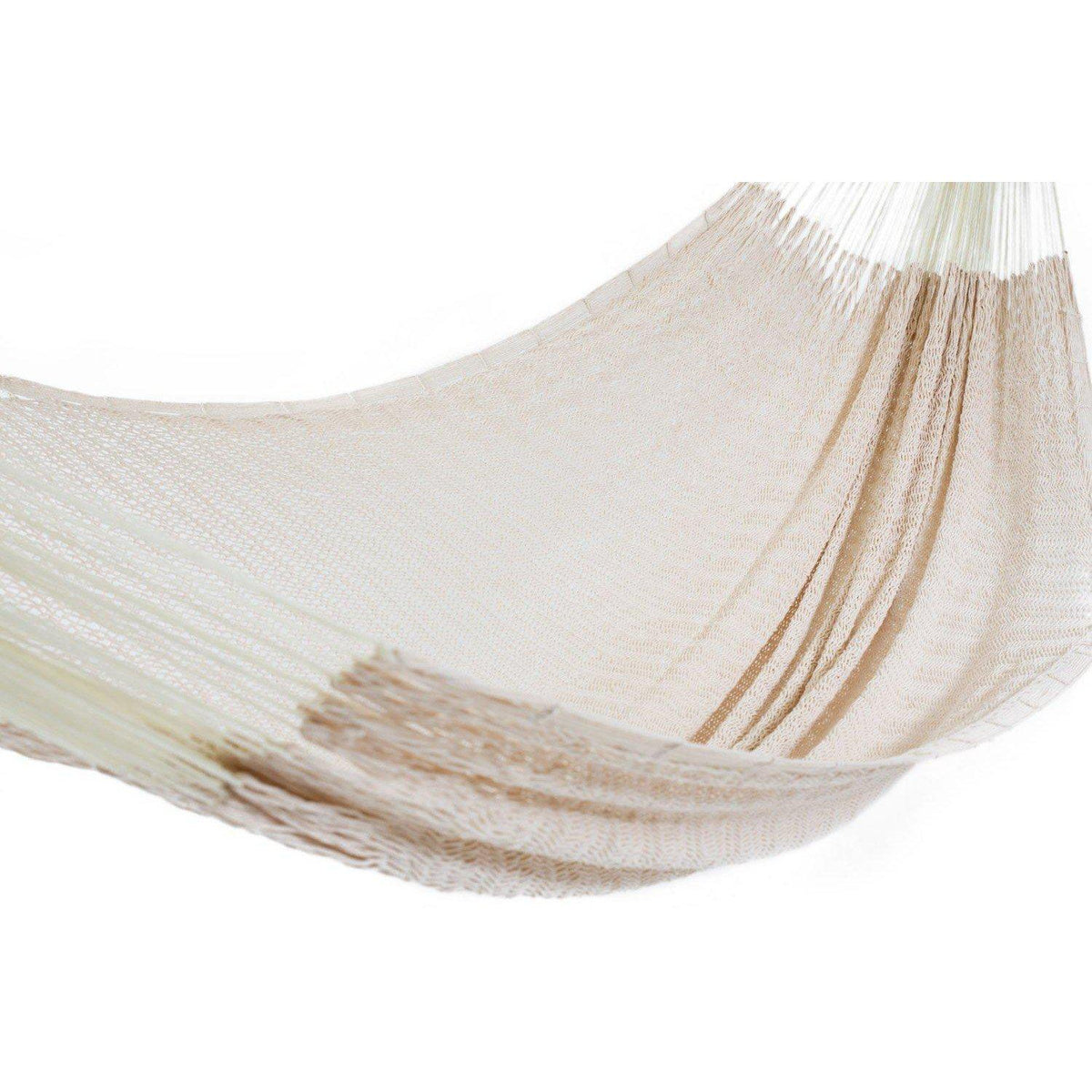 Deluxe Thick Weaved Mexican Hammock Cotton Off white Luxury Handmade ...